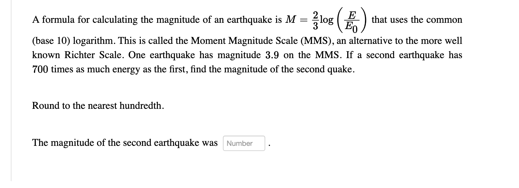 Solved formula for calculating the magnitude of an | Chegg.com