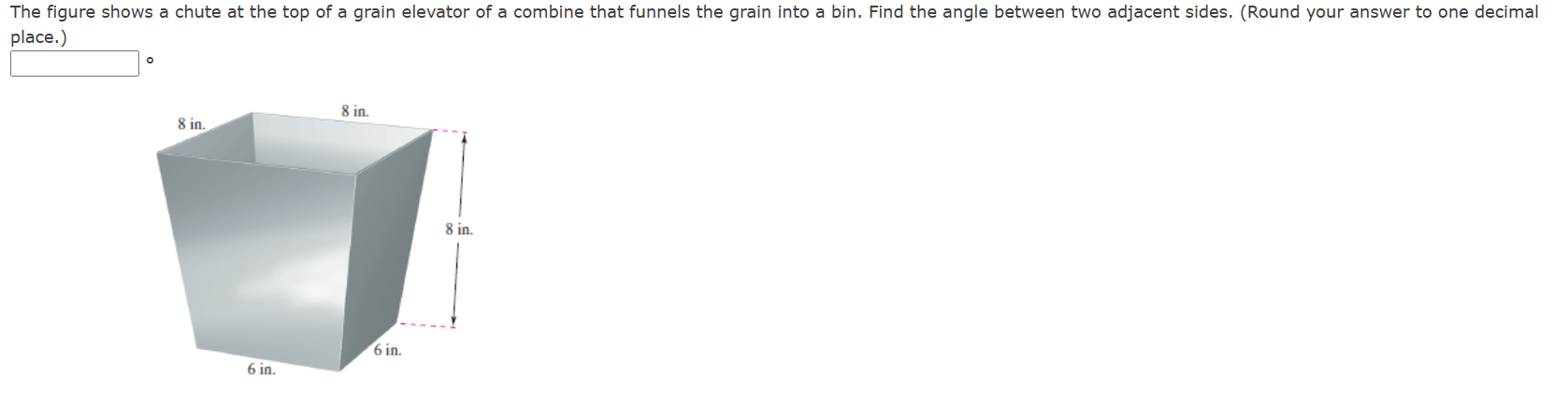 Solved The figure shows a chute at the top of a grain | Chegg.com
