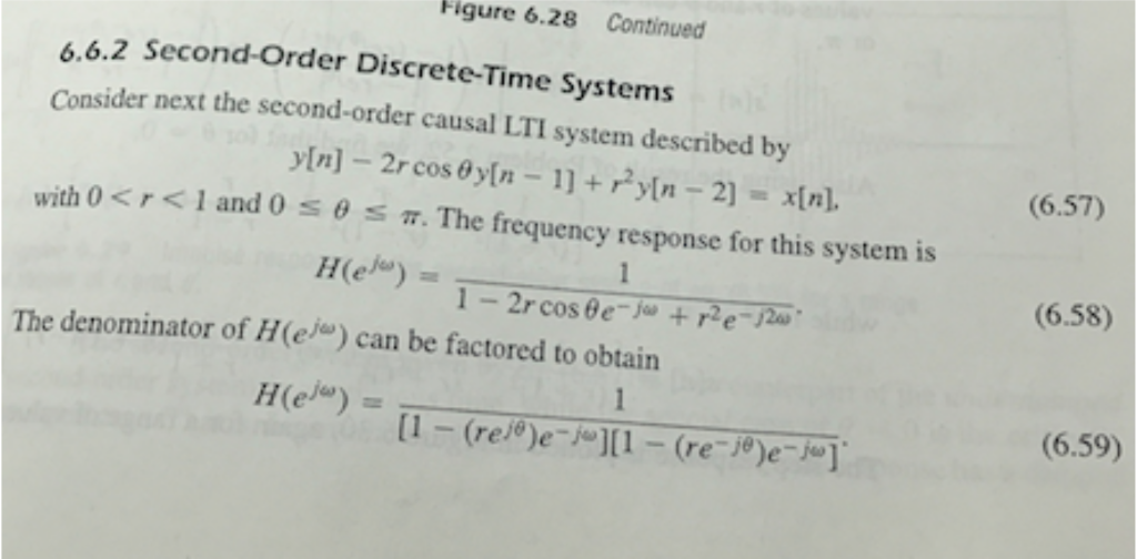 Solved B. For the second order discrete-time system (Section | Chegg.com