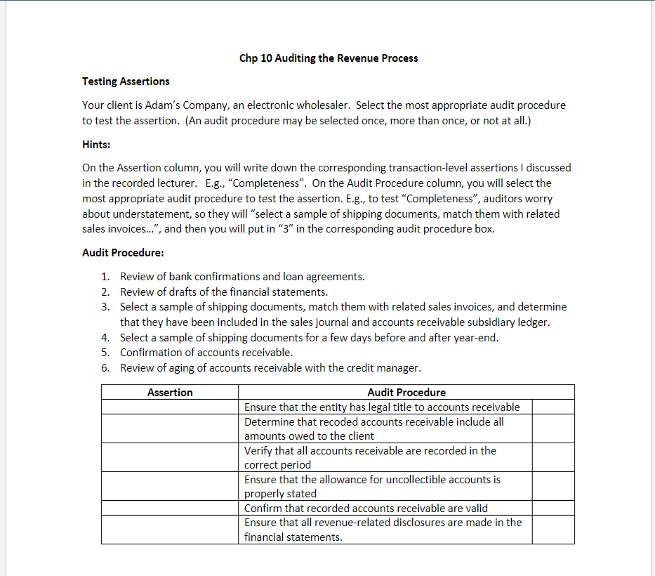 Solved Hello could I have help filling out the blanks in | Chegg.com