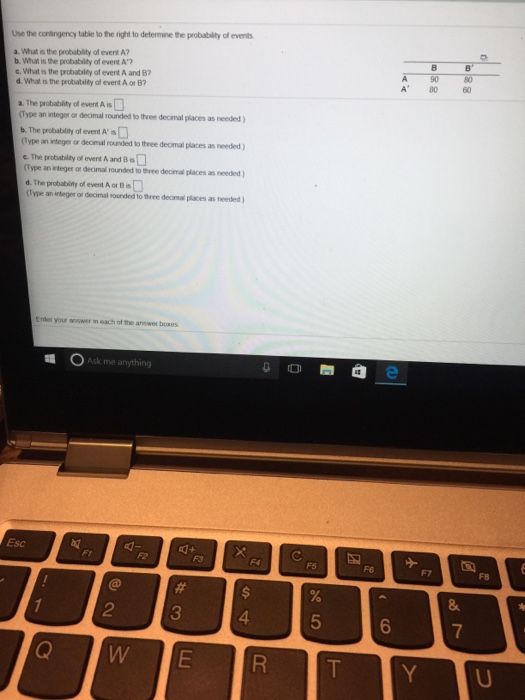 Solved Use the contingency table to the right to determine | Chegg.com Solved Use the contingency table to the right to determine | Chegg.com