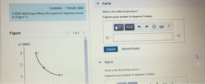 Solved Part B What is the initial temperature? Express your | Chegg.com