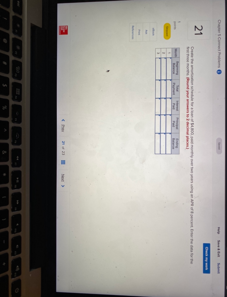 Solved Chapter 5 Connect Problems * Saved Help Save & Exit | Chegg.com
