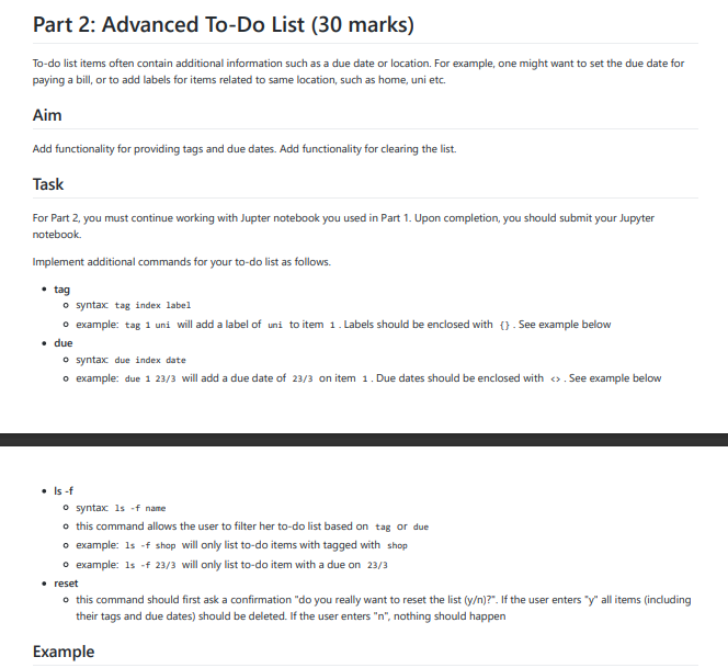 BE 2152-A2-To-Do List.md Assignment 2: To-Do List | Chegg.com