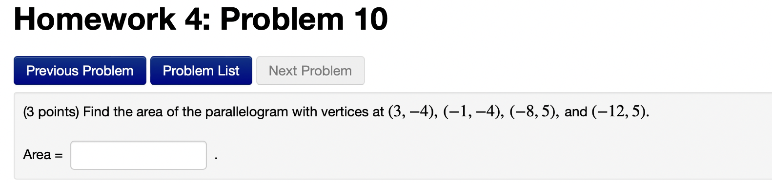 Solved Homework 4: Problem 10 Previous Problem Problem List | Chegg.com