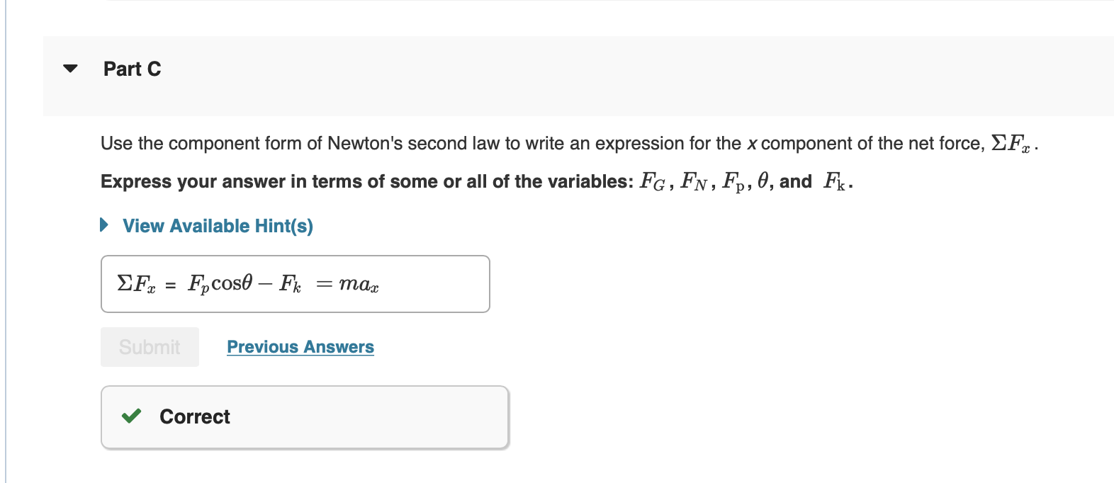 Solved Problem Solving: Free-Body Diagrams and Newton's Laws | Chegg.com