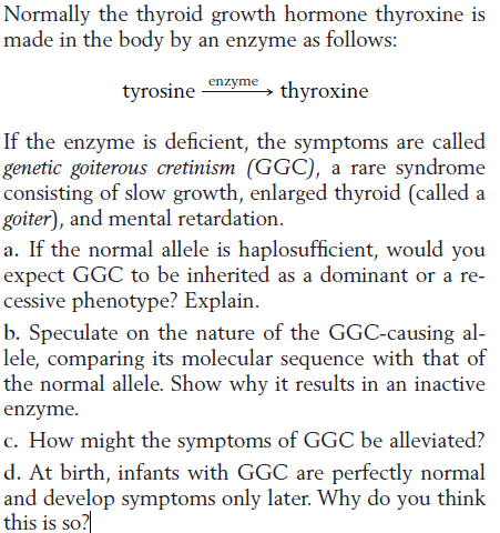 Solved Normally the thyroid growth hormone thyroxine is made | Chegg.com