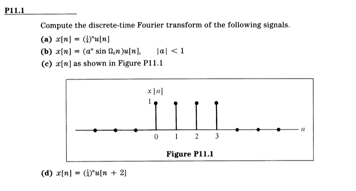 Solved Compute the discrete-time Fourier transform of the | Chegg.com