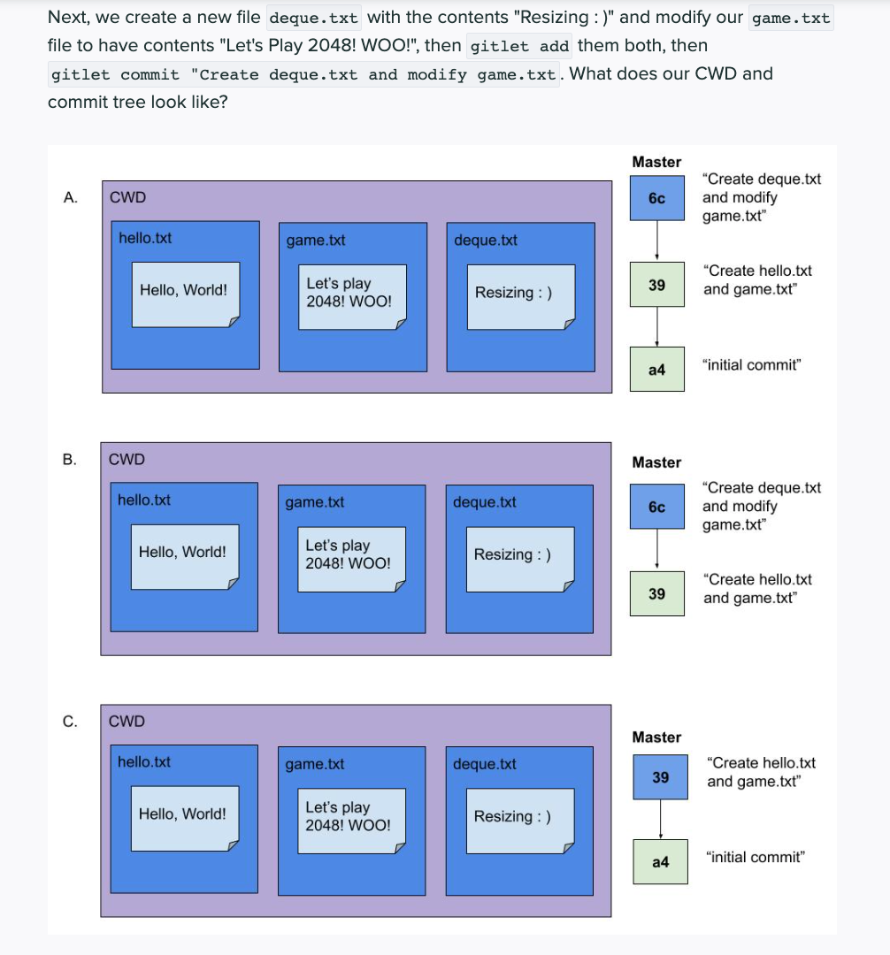 Solved Q2.1 0.2 Points Next, we create two files, hello.txt | Chegg.com