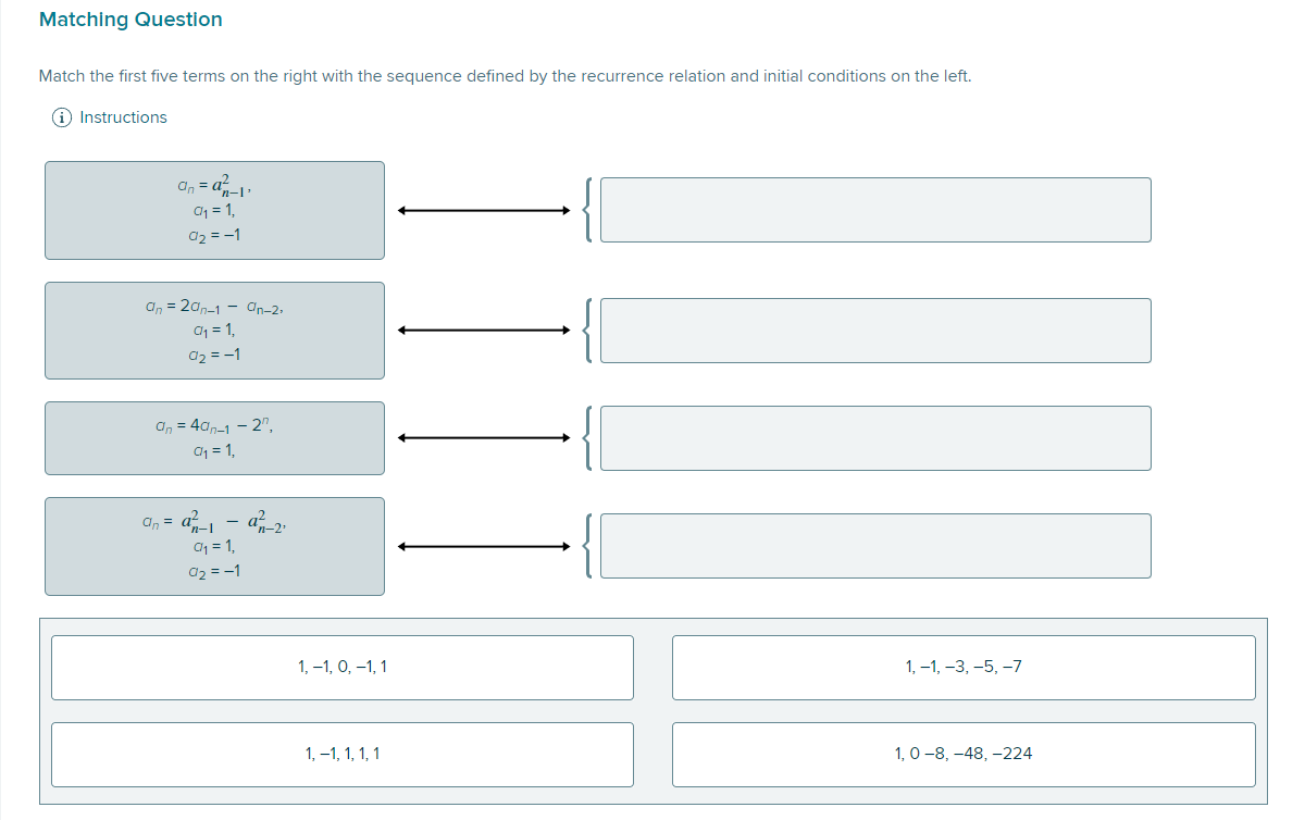 Solved Match the first five terms on the right with the | Chegg.com