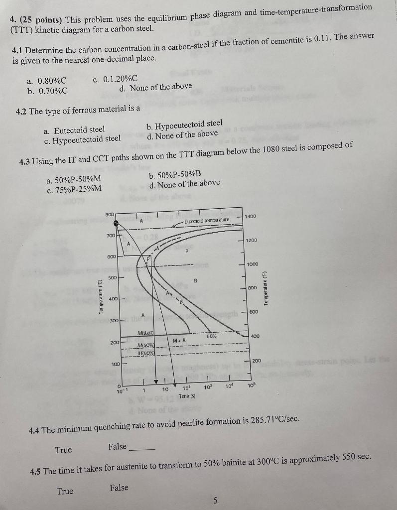 Solved 4. (25 points) This problem uses the equilibrium | Chegg.com