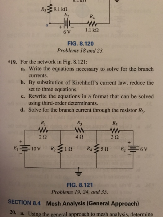 Solved .2 K3 R39.1 k2 6 v 1.1 kn FIG. 8.120 Problems 18 and | Chegg.com