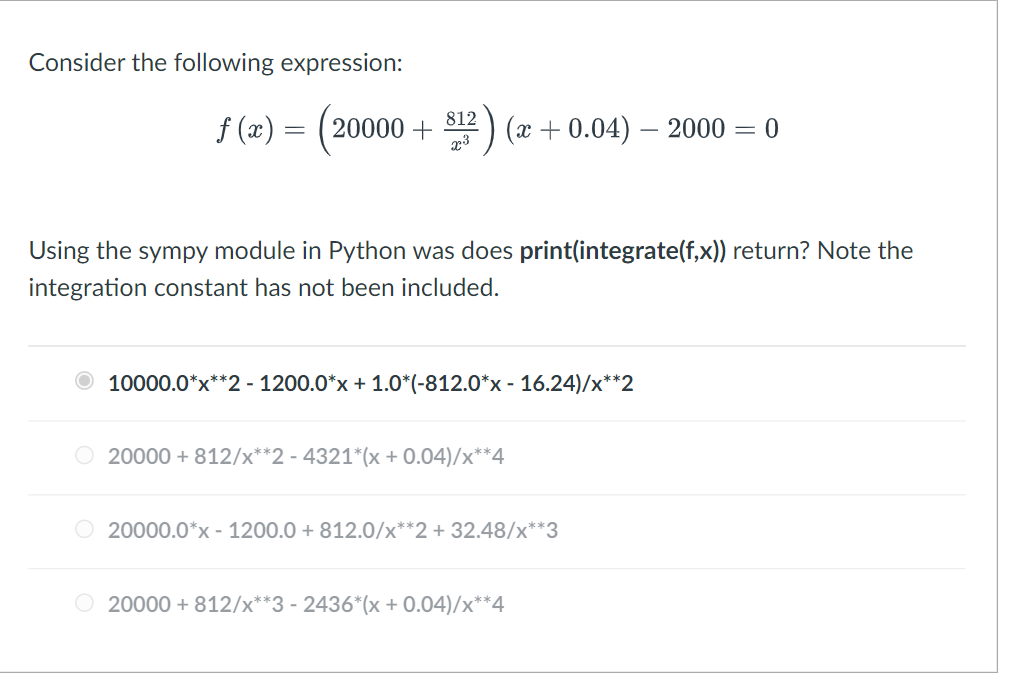 Solved Consider the following expression: | Chegg.com