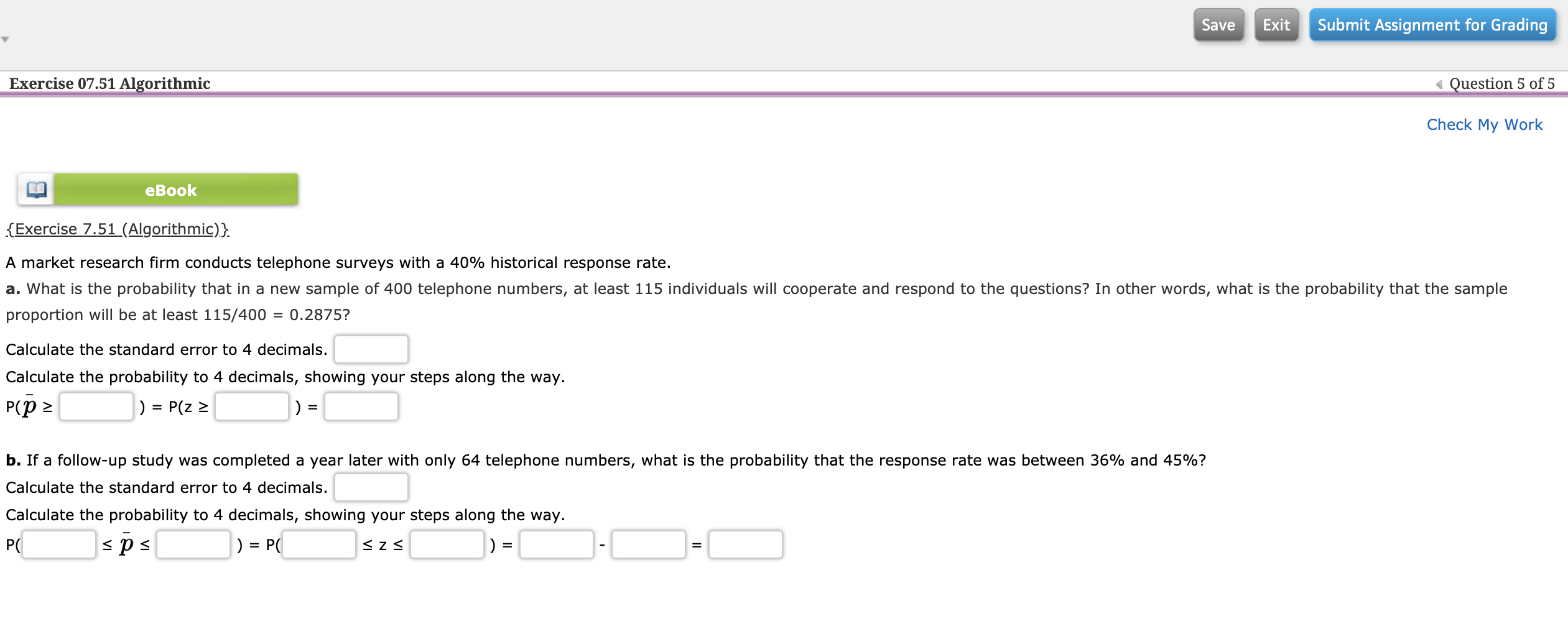 Solved Save Exit Submit Assignment For Grading Exercise