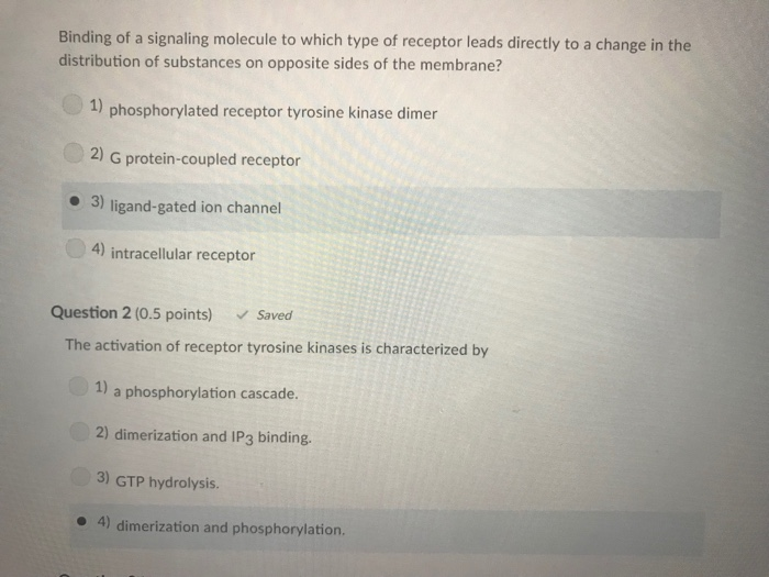 Solved Binding of a signaling molecule to which type of | Chegg.com
