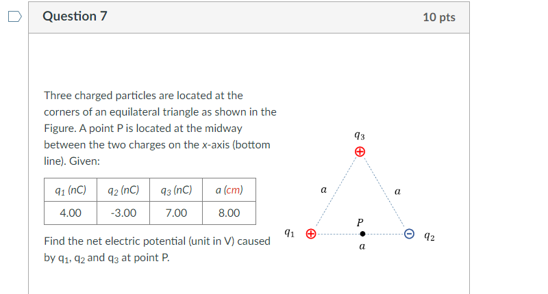 Solved Three Charged Particles Are Located At The Corners Of