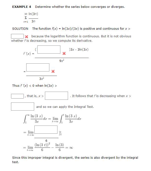 Solved EXAMPLE 4 Determine whether the series below | Chegg.com