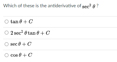 Antiderivative Of Sec 2