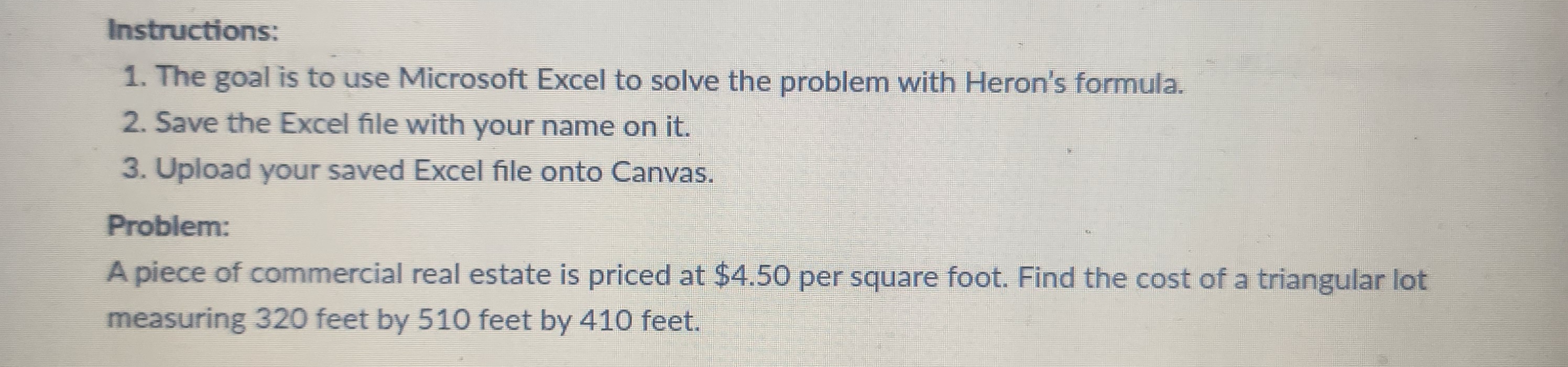 Instructions:1. ﻿The goal is to use Microsoft Excel | Chegg.com