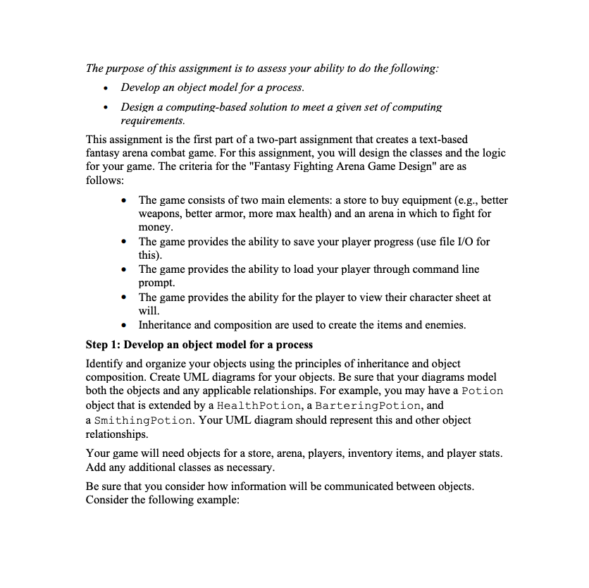 Solved Identify and organize your objects using the | Chegg.com