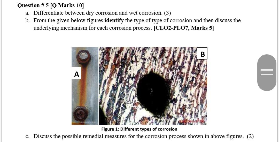Solved Question #5 [Q Marks 10] a. Differentiate between dry | Chegg.com