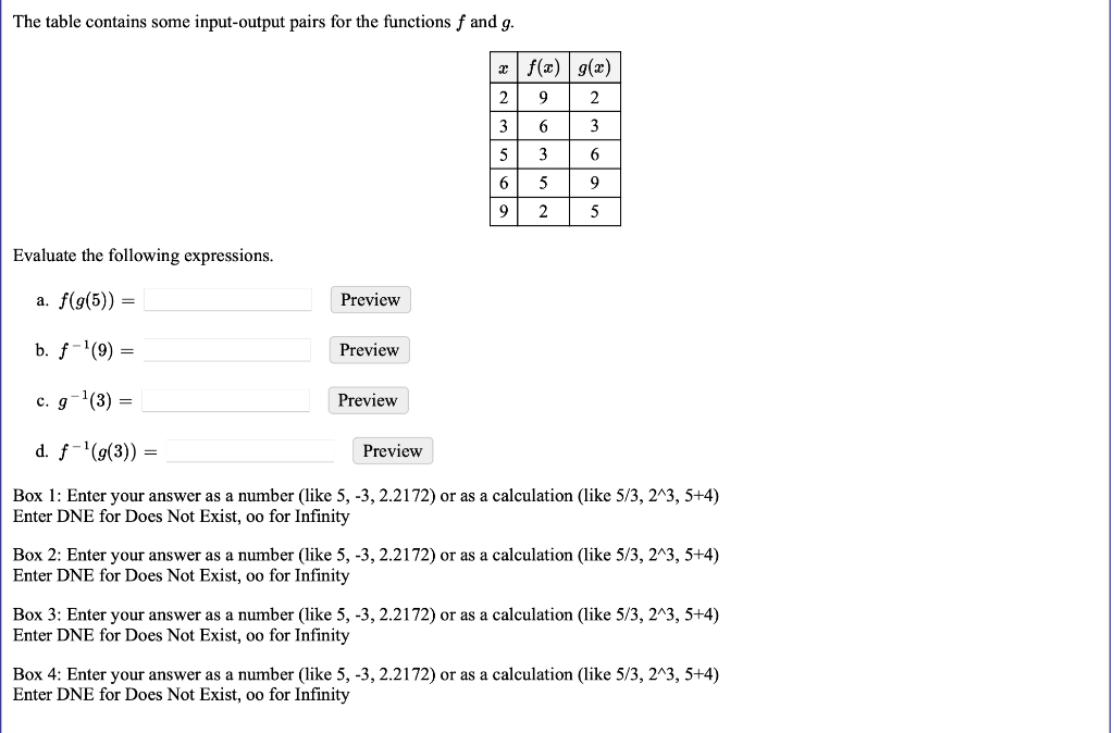 Solved The table contains some input-output pairs for the | Chegg.com