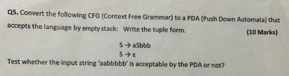 Solved This is a question from the theory of computation, | Chegg.com