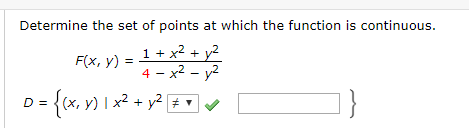 Solved Determine the set of points at which the function is | Chegg.com