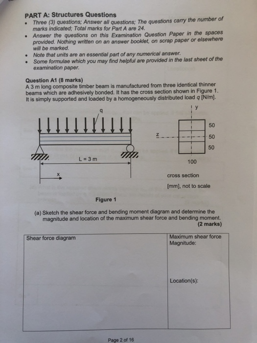 Solved PART A: Structures Questions Three (3) questions; | Chegg.com