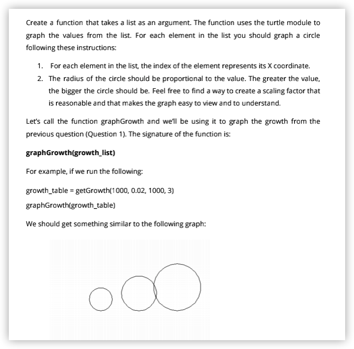 Solved Create a function that takes a list as an argument. | Chegg.com