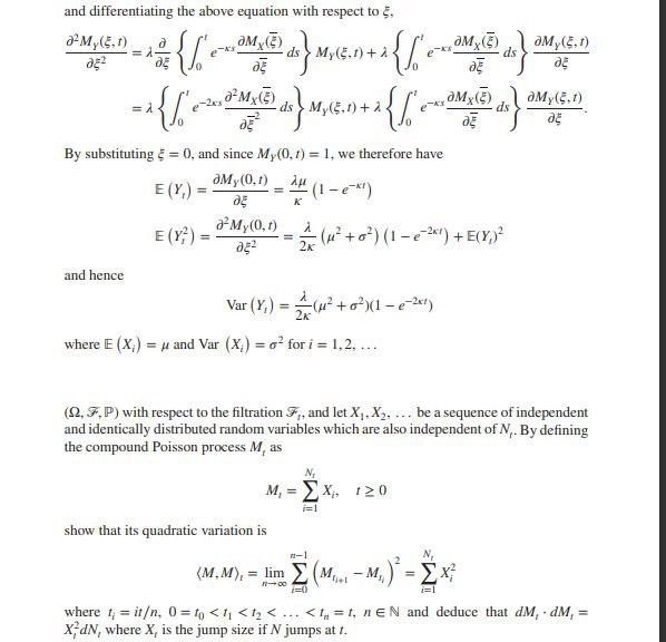 Solved and differentiating the above equation with respect | Chegg.com