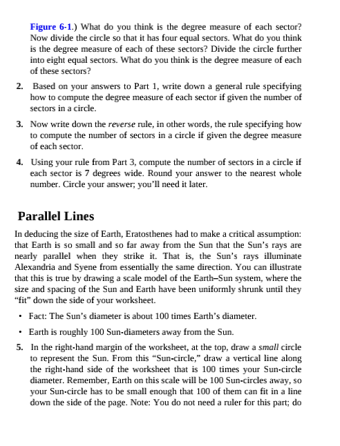 Solved ACTIVITY 6 Eratosthenes Measures Earth In trying to | Chegg.com