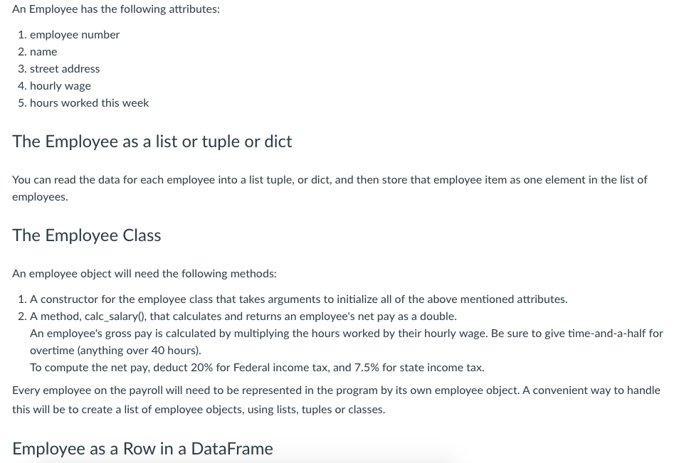 Please use Python Language. I attached the content | Chegg.com