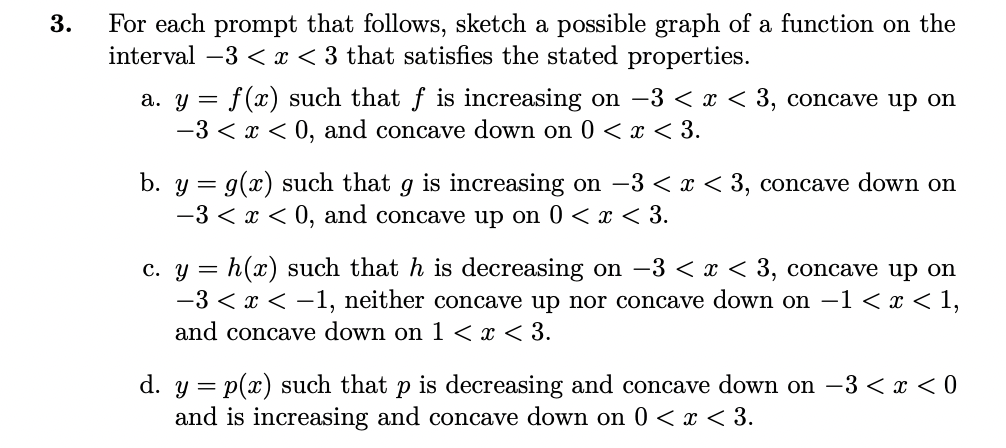 Solved 3 For Each Prompt That Follows Sketch A Possible 