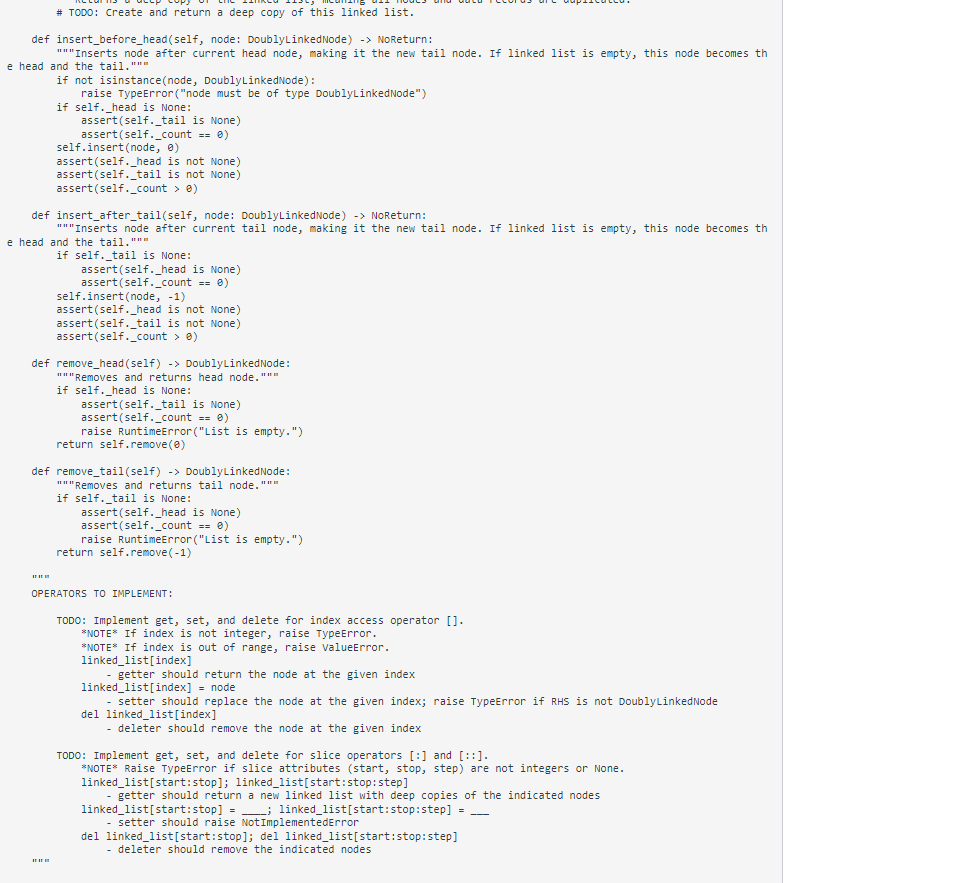TODO: Implement get, set, and delete for index access | Chegg.com