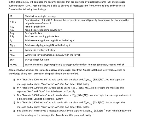 Solved In this problem you will compare the security | Chegg.com