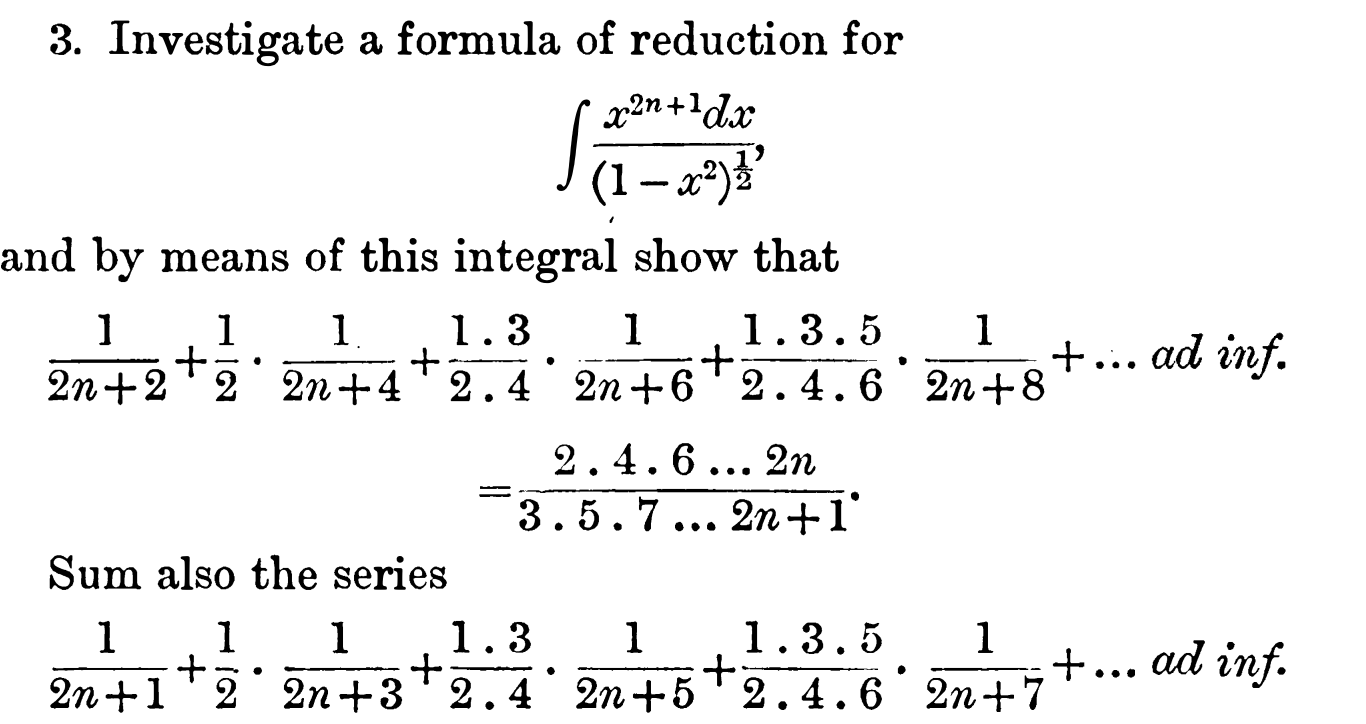3. Investigate a formula of reduction for x2n+idx (1 | Chegg.com