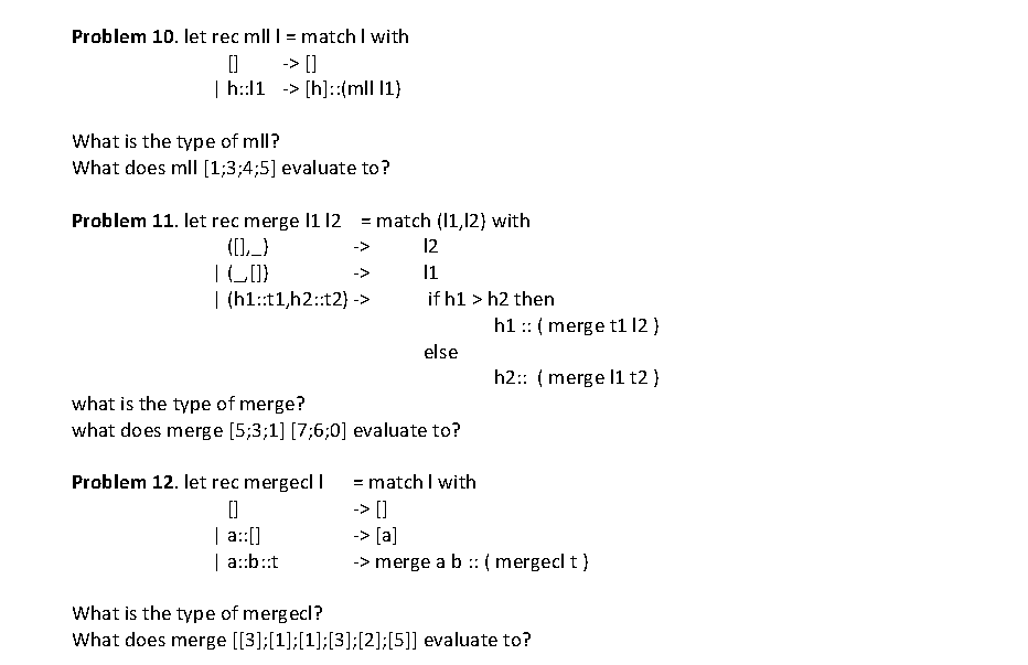 Hindley-Milner Type Inference]. For each of | Chegg.com