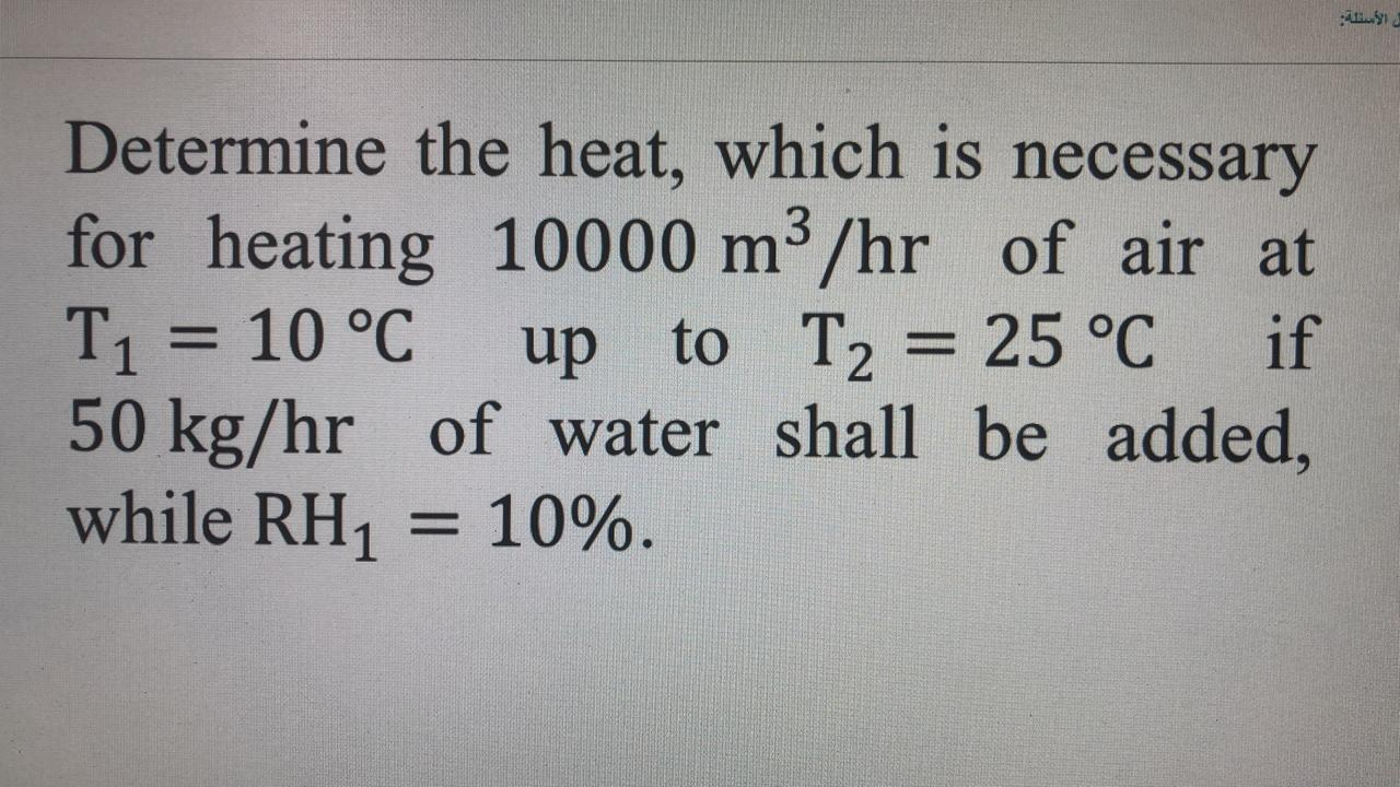 Solved Determine the heat, which is necessary for heating | Chegg.com