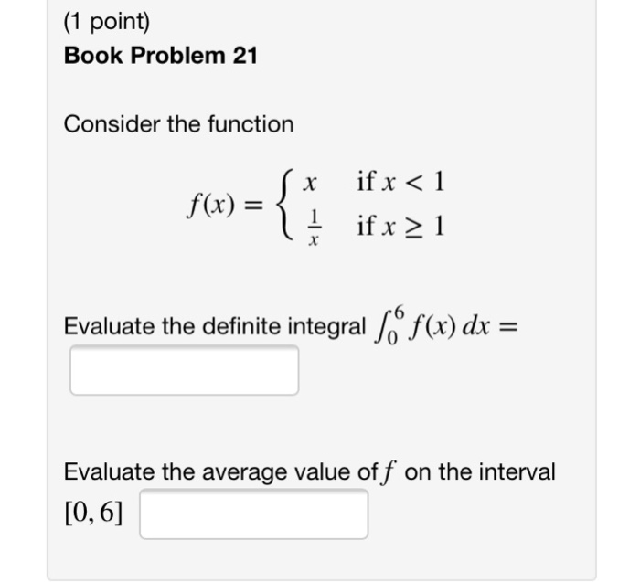 Solved (1 point) Book Problem 1 Sketch the graph of the | Chegg.com