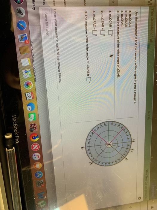 Solved This Use the protractor to find the measure of the | Chegg.com
