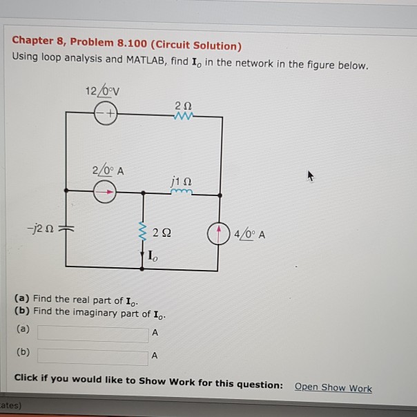 Solved Chapter 8, Problem 8.053 (Circuit Solution) Find Vs | Chegg.com