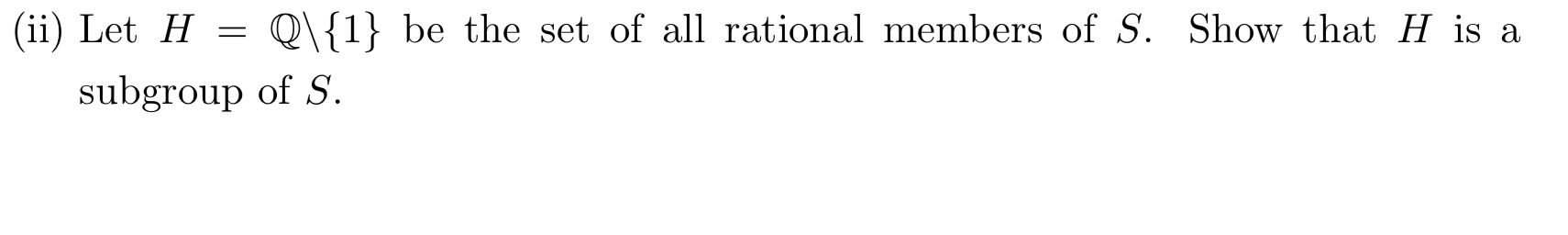Solved 1. (40) Let S = R\{1} be the set of all real numbers | Chegg.com