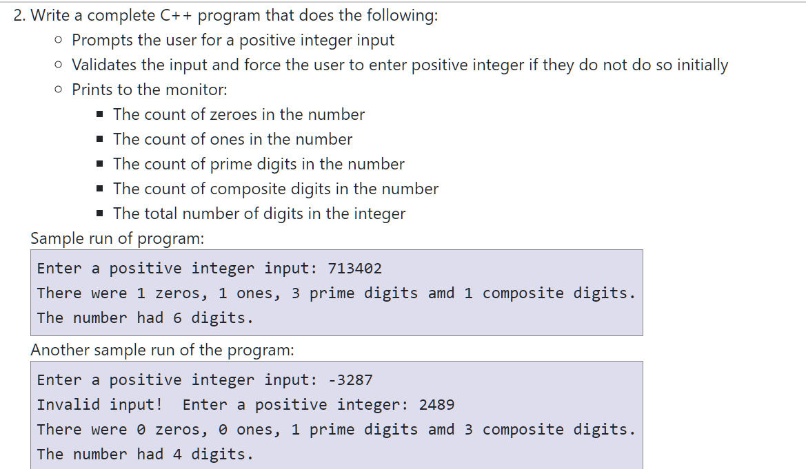 Solved Write A Complete C Program That Does The Following 5727