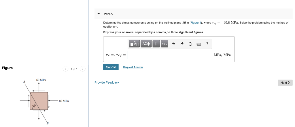 Solved Part A 40.8 MPa. Solve the problem using the method | Chegg.com
