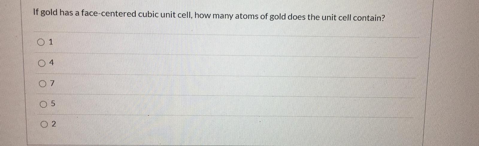 Solved If gold has a face-centered cubic unit cell, how many | Chegg.com