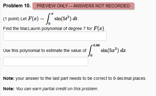 Solved Problem 10. PREVIEW ONLY-ANSWERS NOT RECORDED (1 | Chegg.com