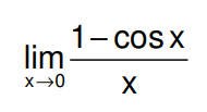 Solved limx→0x1−cosx | Chegg.com