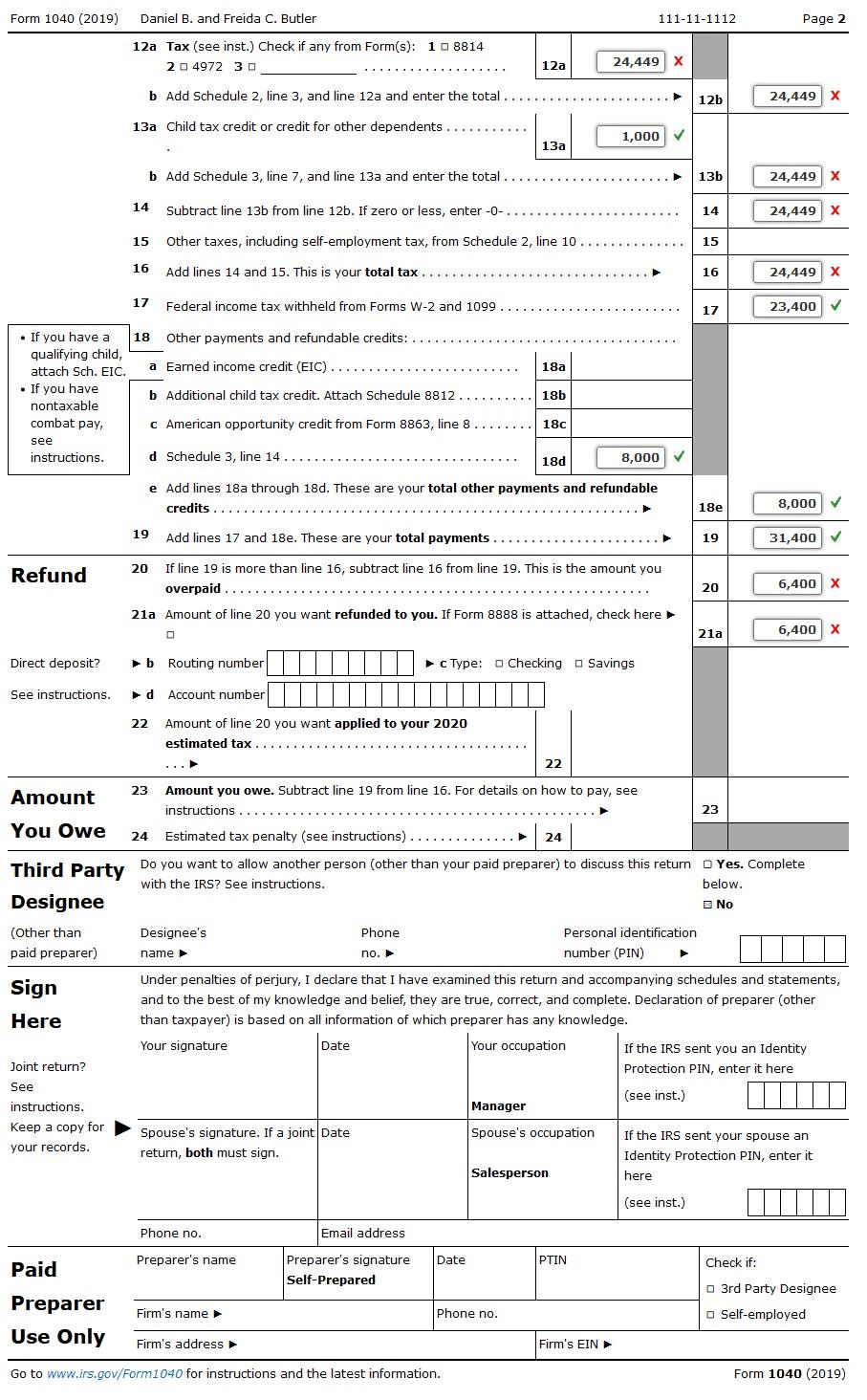 Solved 6-1 Final Project Practice: Tax Return (TRP.04.57) | Chegg.com