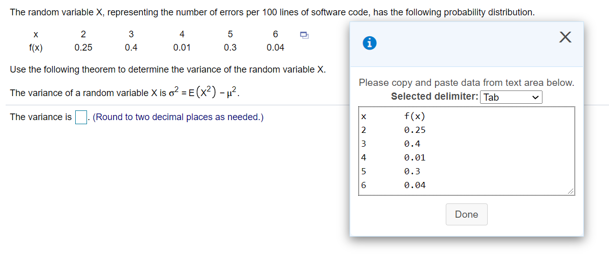 Solved The random variable X, representing the number of | Chegg.com